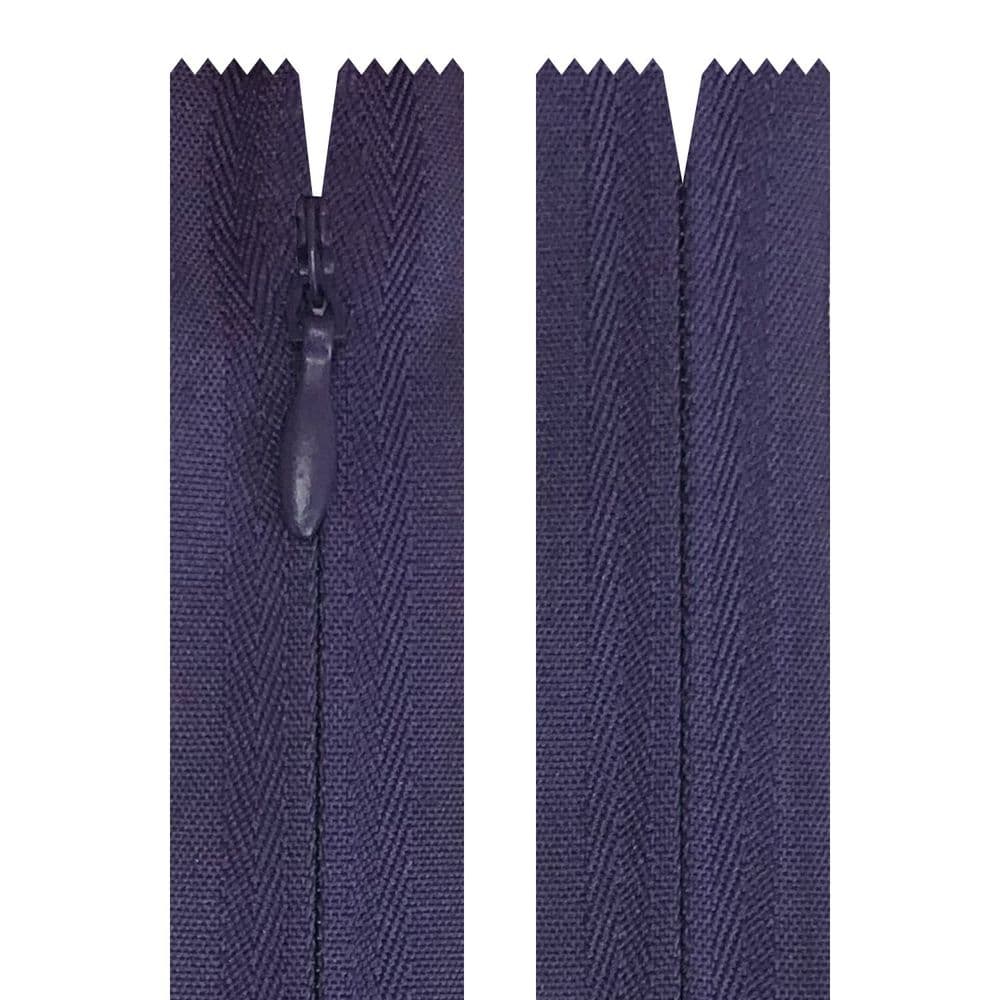 S3 Concealed Zip on Tape 195 Dark Purple