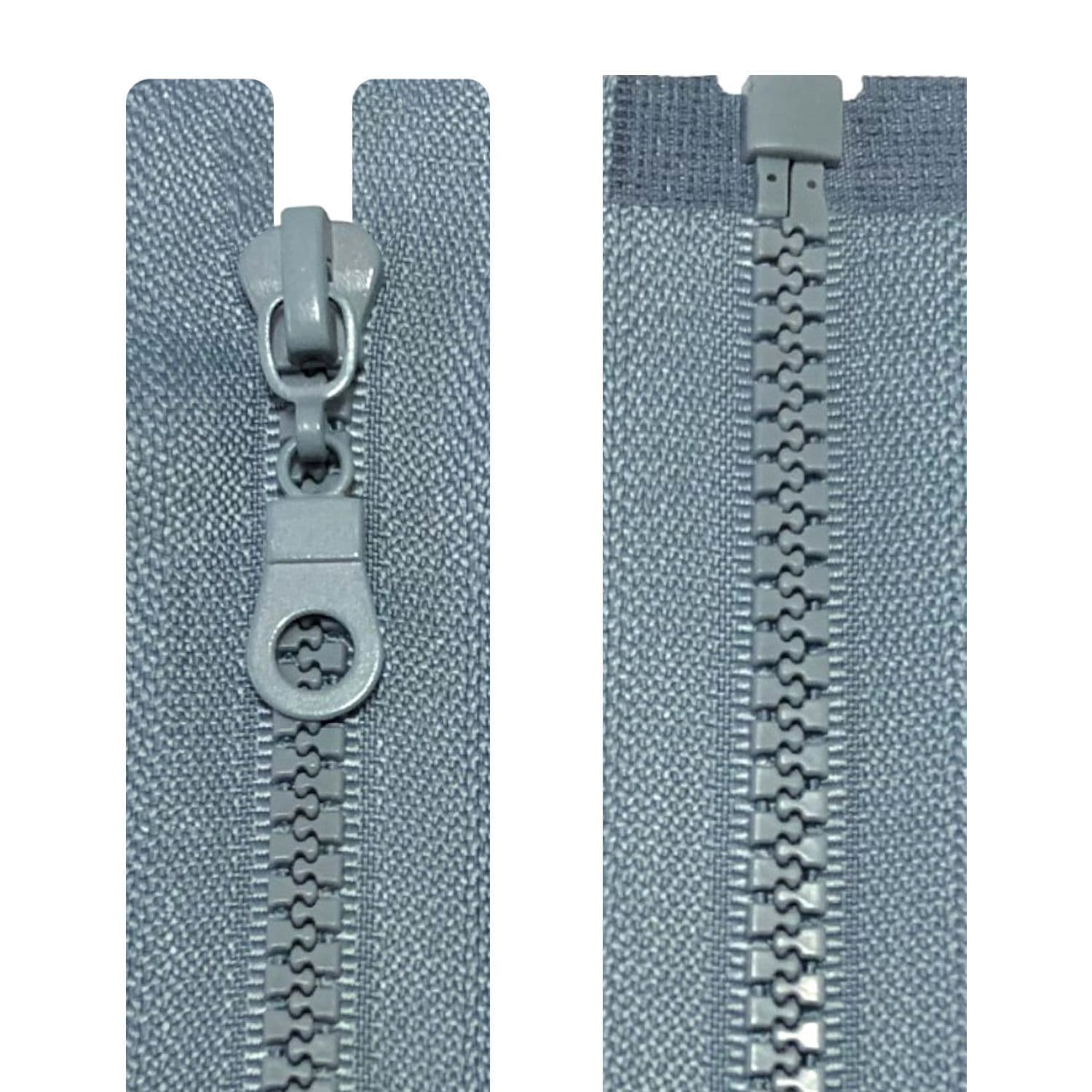 GREY 316 SIZE 5 CHUNKY ZIP