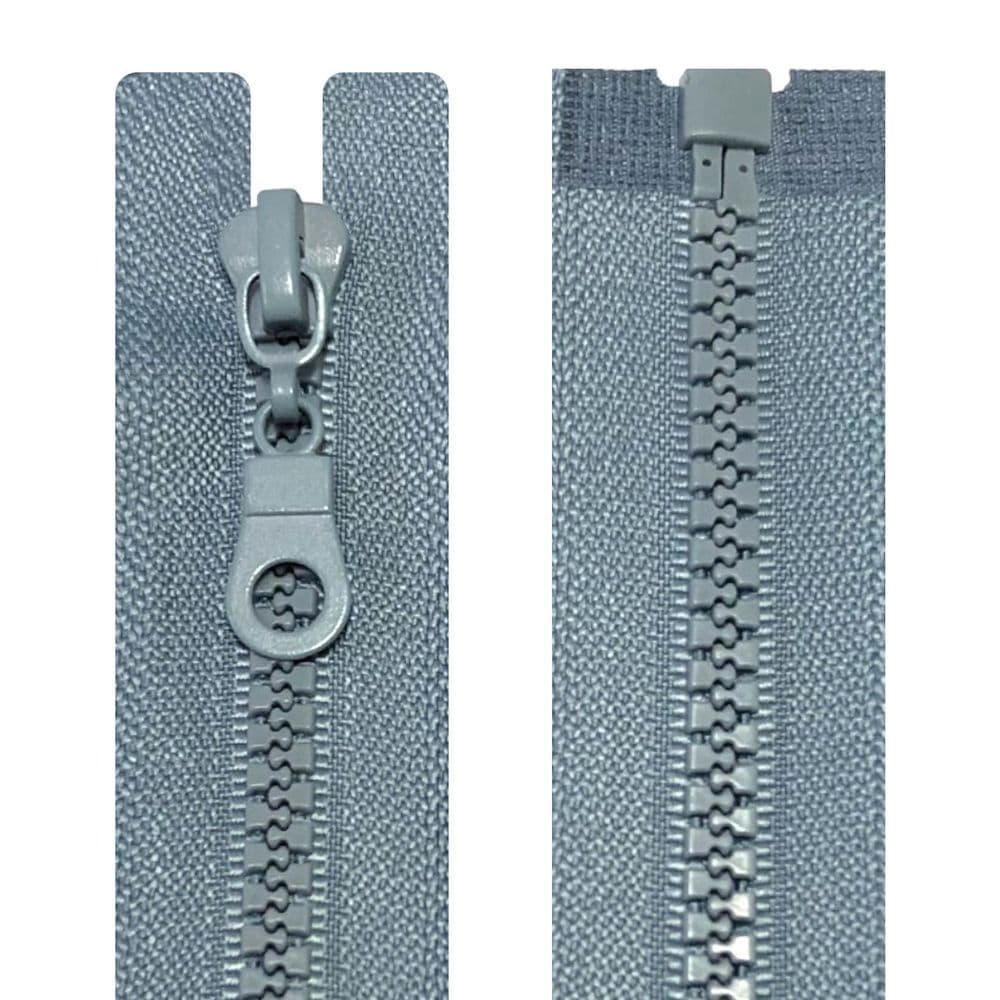 GREY 316 SIZE 5 CHUNKY ZIP