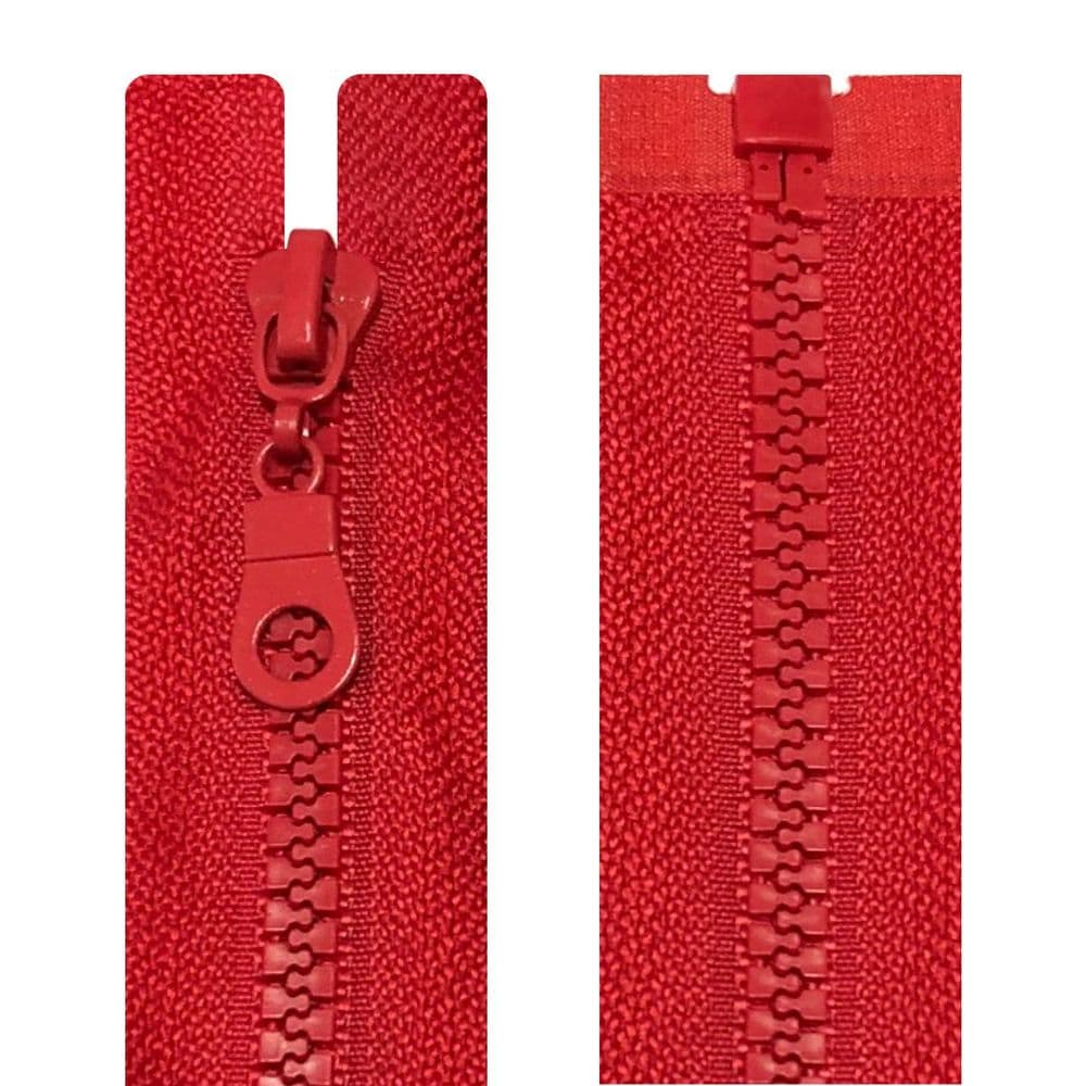 RED 148 SIZE 5 CHUNKY ZIP