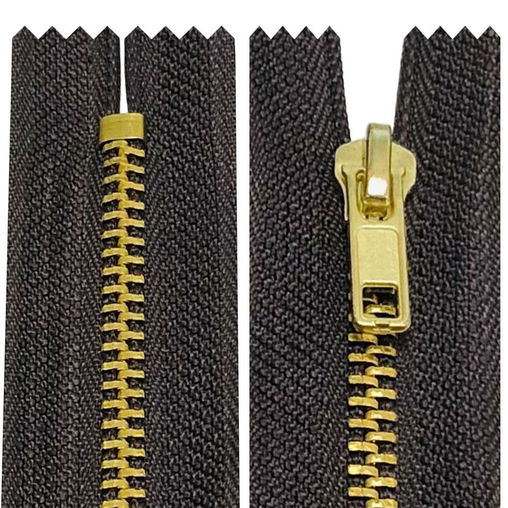 S4 Metal Jeans Zip 304 Brown