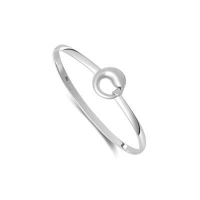 925 Sterling Silver Hand Crafted Designer Inspired Bangle That Opens