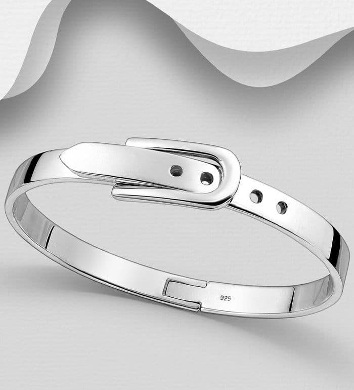 Designer Inspired - Solid 925 Sterling Silver Bangle That Opens ...
