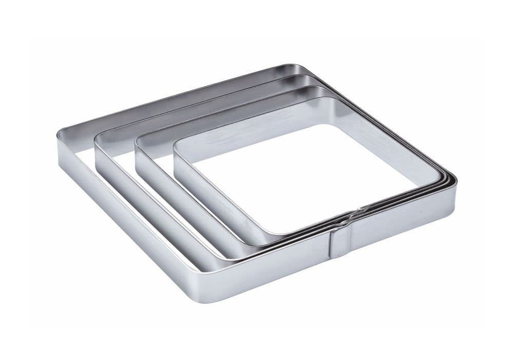 Square Stainless Steel Bands with rounded corners Pavoni