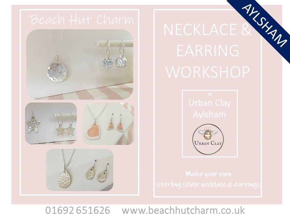 Earrings & Necklace Workshop Sun 8th March 2pm - 5pm URBAN CLAY