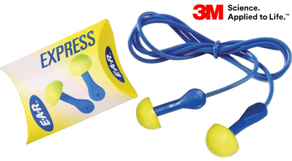 3M E-A-R Express Corded Ear Plugs - Choose Quantity