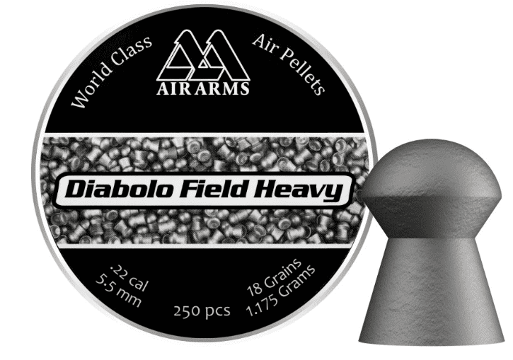 Air Arms Diabolo Field Heavy 22 / 5 52mm Diablo Domed Pellets