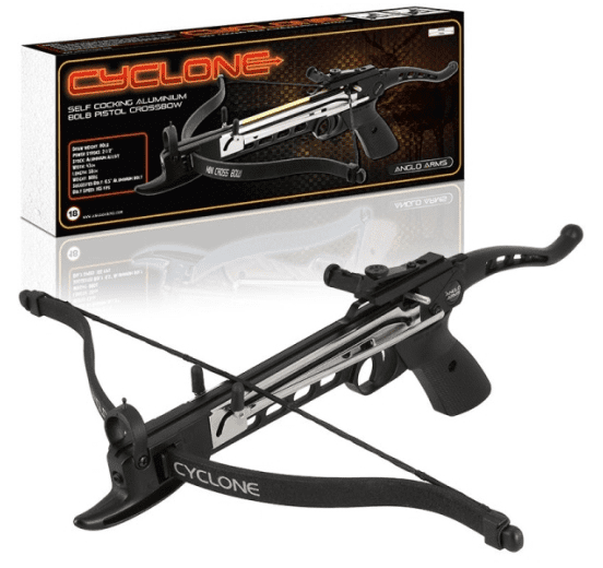 Anglo Arms Cyclone Self Cocking Aluminium Pistol Crossbow - 80lbs