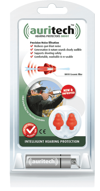 Auritech Shooting Ear Plugs Hearing Protection Clay Pigeon Game Hunting