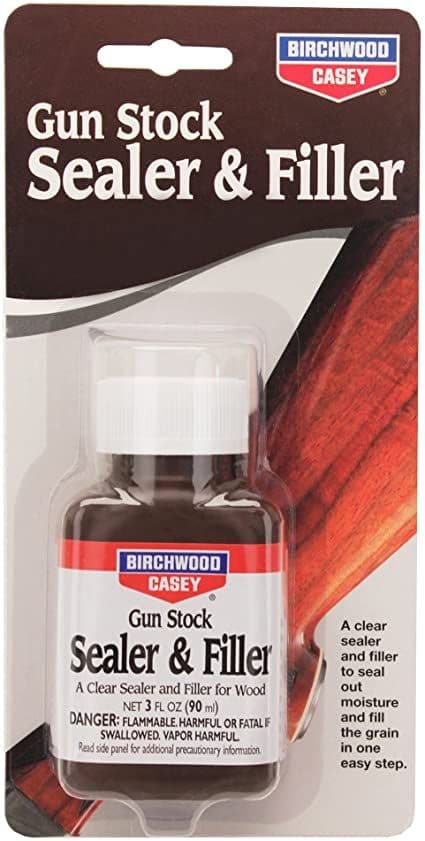 Birchwood Casey Gun Stock Sealer & Filler 90ml Bottle - 3oz Rifle Wood