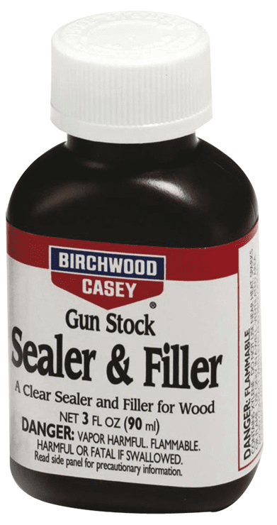 Birchwood Casey Gun Stock Sealer & Filler 90ml Bottle - 3oz Rifle Wood