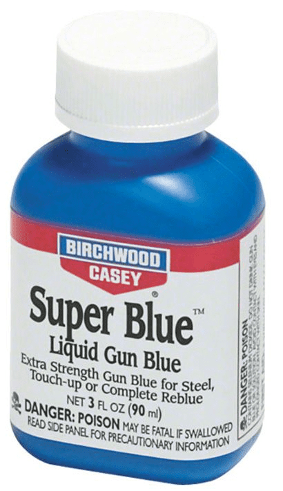 Birchwood Casey Super Blue Liquid Gun Blue 90ml Bottle - 3oz Metal Finishing