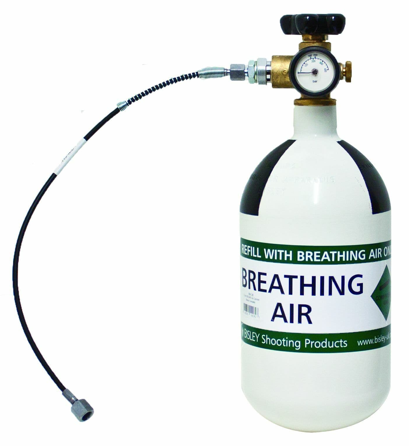 Bisley 3 Litre 300 Bar PCP Bottle Pneumatic Filling Cylinder Valve ...