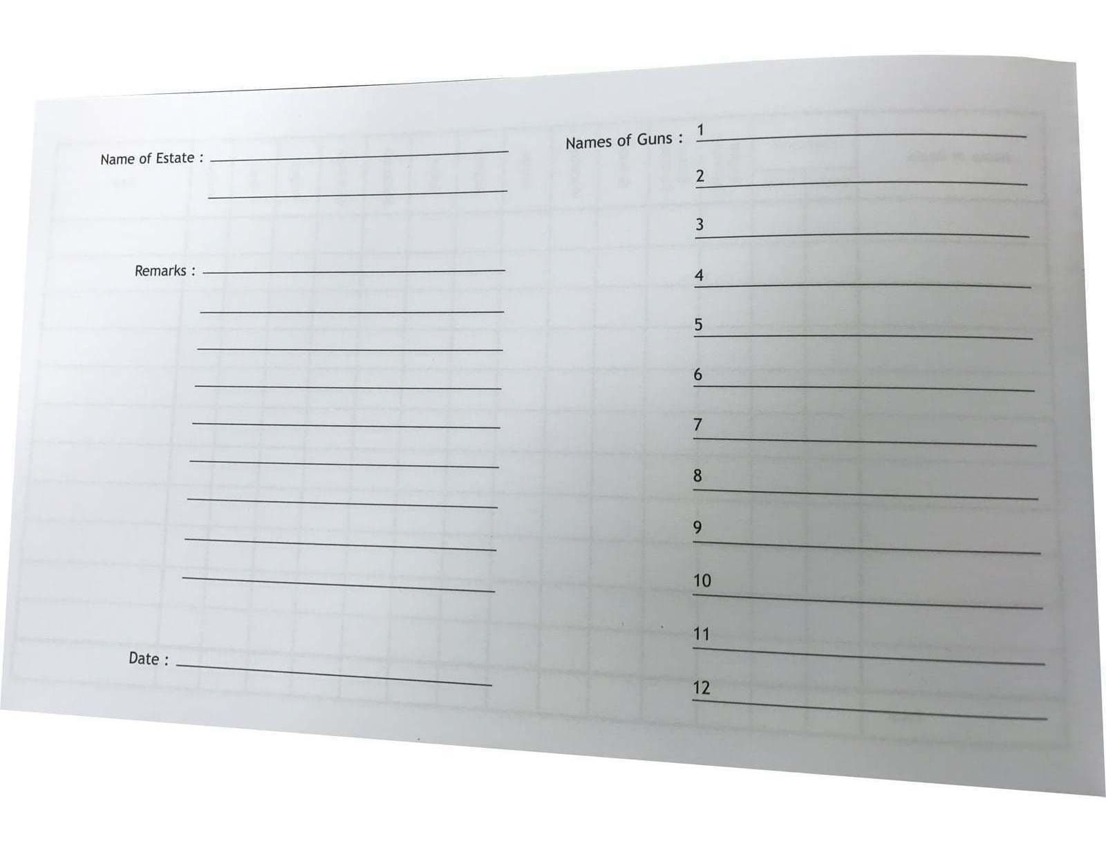 Bisley Game Register Hardcover Record Book Shooting Journal