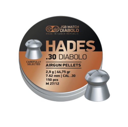 JSB Hades 30 / 7 62mm Diabolo Hollow Point Pellets - Full Tin 150