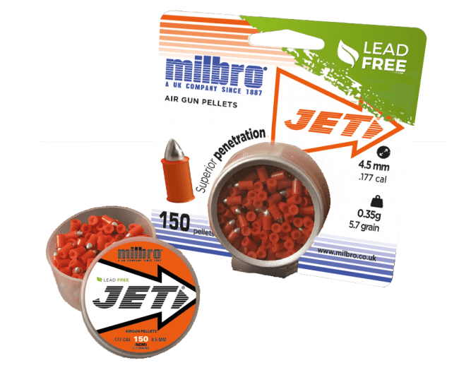 Milbro Jet Prometheus 177 / 4 5mm Lead Free Pointed Air Pellets