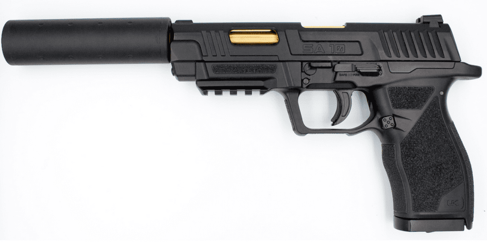 Nuprol Viper Suppressor Black for Glock 17 Threaded Barrel Beretta M9A3 ...