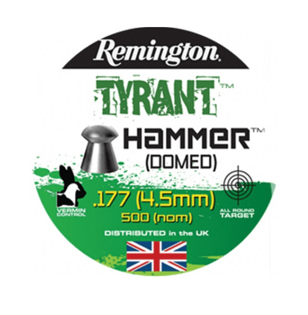 Remington Tyrant Hammer 177 / 4 5mm Round Domed Pellets