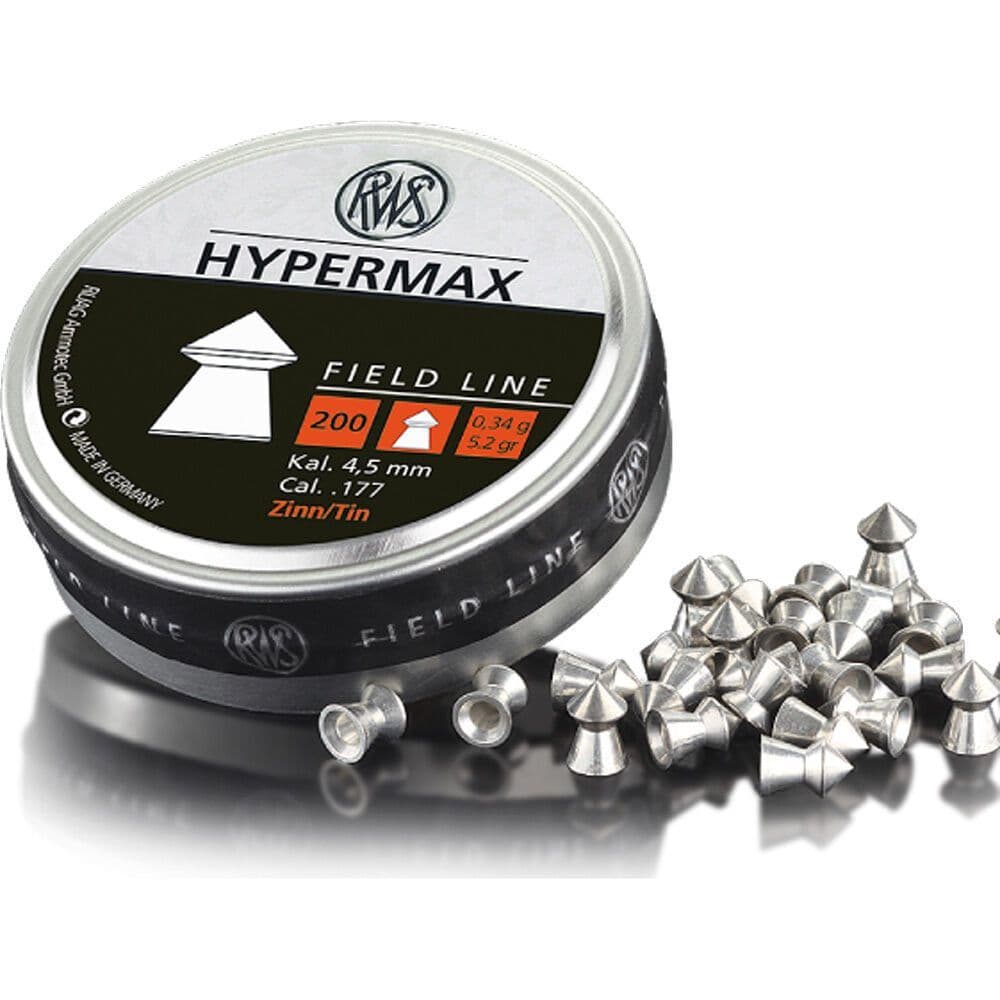 RWS Hypermax 177 / 4 5mm Lead Free Pointed Pellets