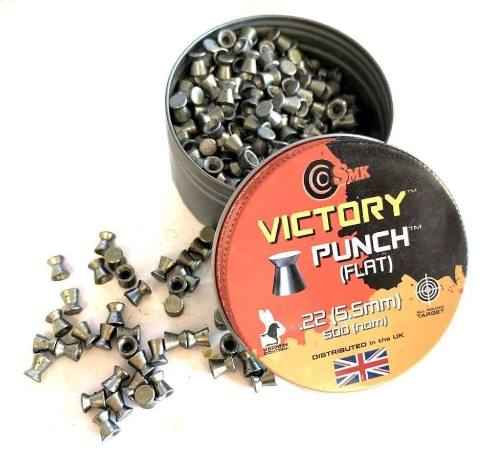 SMK Victory Punch 22 / 5 5mm Flat Quality Target Practice Air Pellets