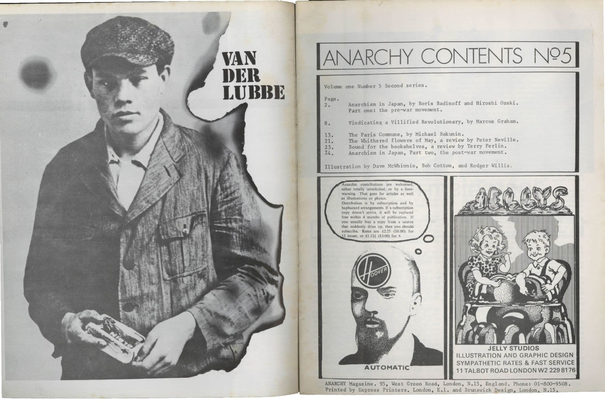 Anarchy Journal No 5 1971 Anarchism in Japan Hiroshi Ozeki Boris Badinoff