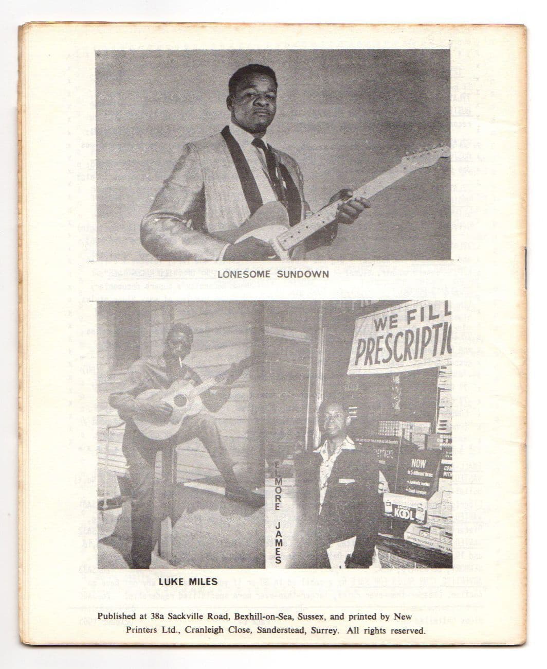 Blues Unlimited Magazine No 26 October 1965 Rev Jack Harp Little Willie ...