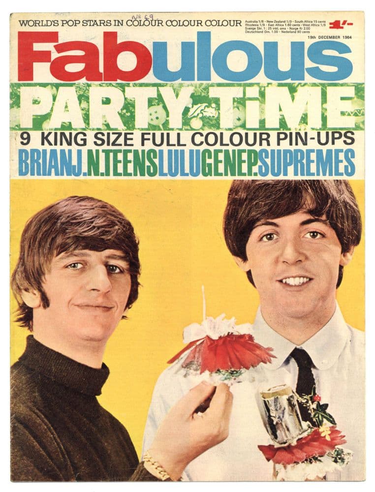 Fabulous Magazine 19 December 1964 Spencer Davis Supremes Brian Jones ...