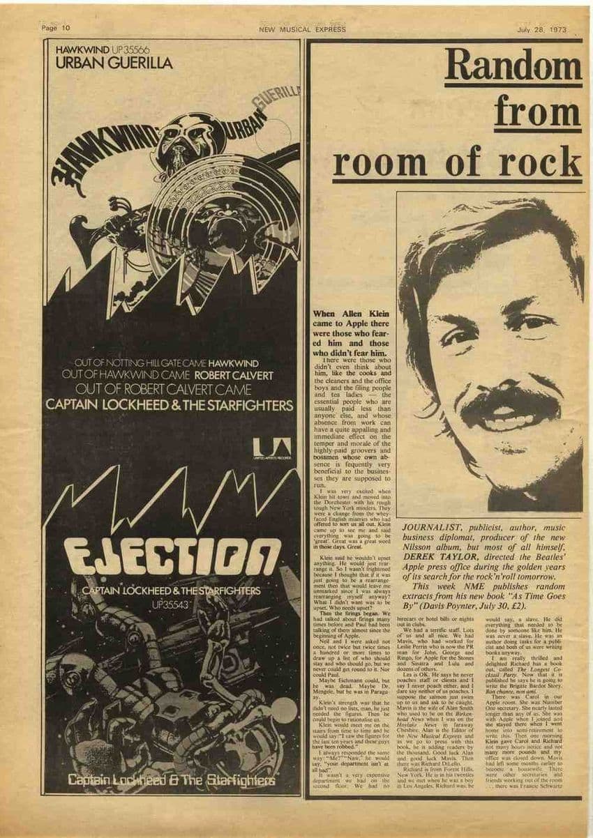 Hawkwind Urban Guerilla BOB CALVERT Ejection Poster size vintage music ...