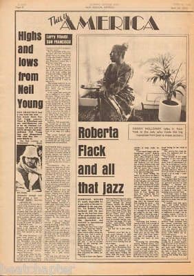 Neil Young ROBERTA FLACK & all that jazz original Vintage Music Press ...