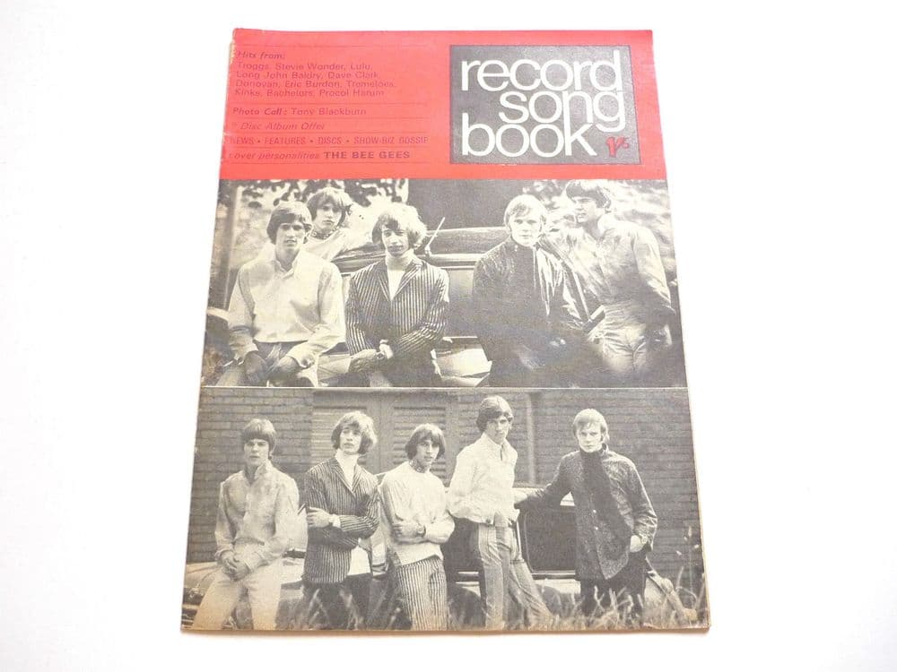 Record Song Book Magazine 1-8-1966 The Animals on Cover
