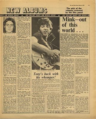 Tony Joe White T REX Uriah Heep Reviews Vintage Music Press Article ...