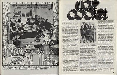 Zigzag Magazine No 22 October 1971 Link Wray Mott the Hoople Alice ...