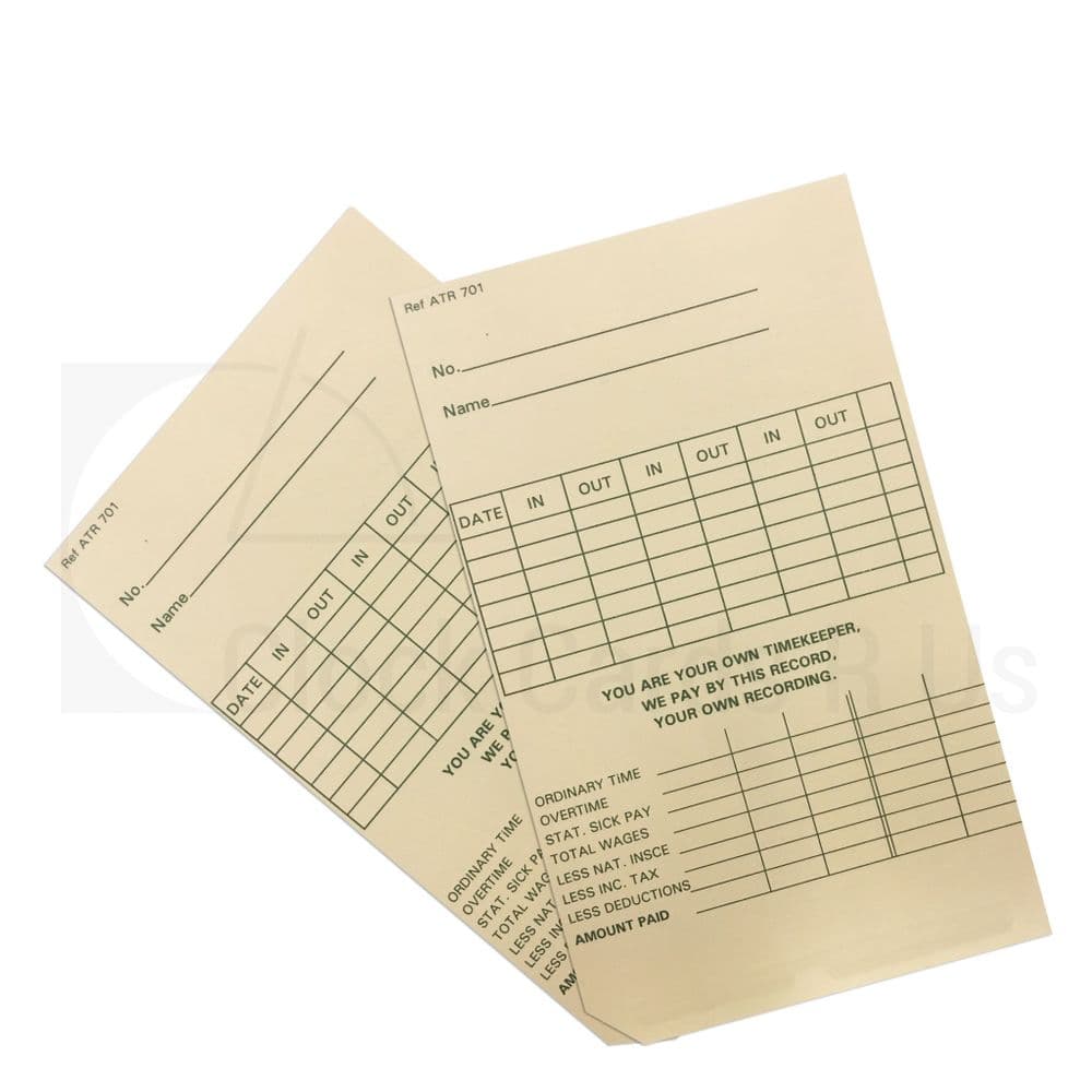106244 Time Clock Cards