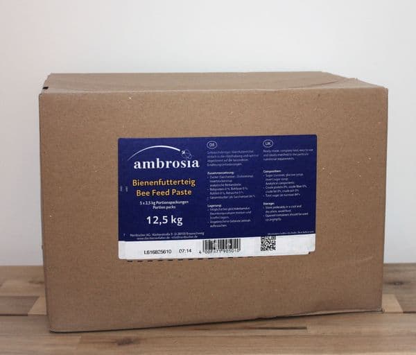 Ambrosia Fondant Bee Feed Box 12 5kg 5 blocks of 2 5kg