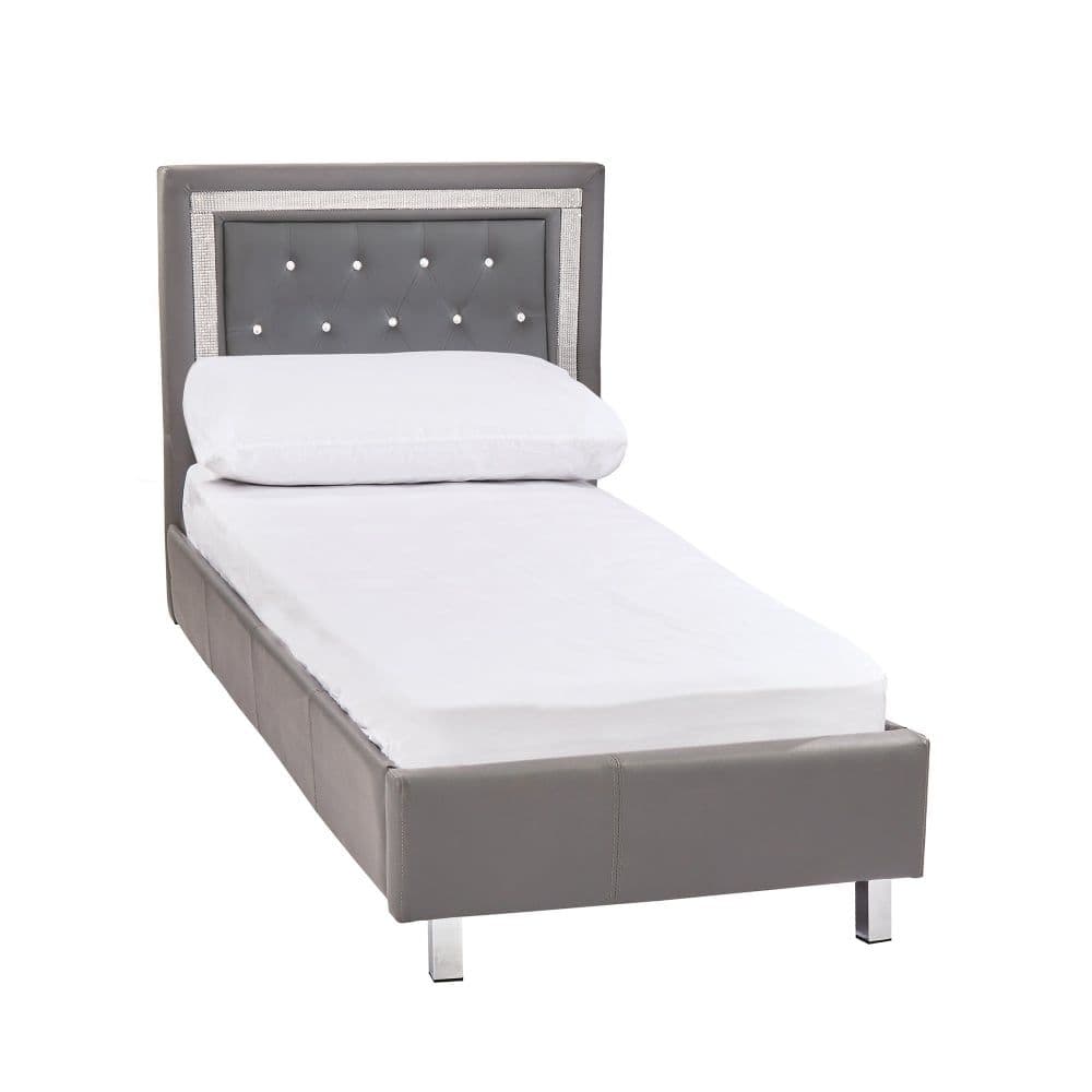 Grey diamante bed store