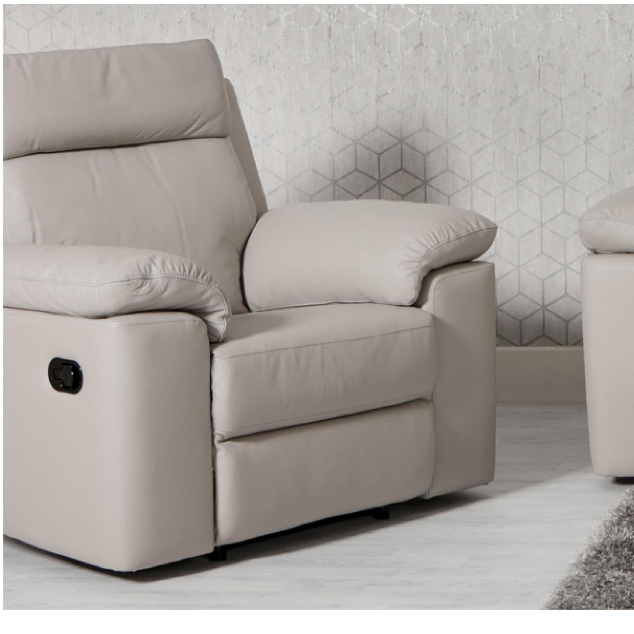 Home Essential TSA-312- Putty leather Sofa