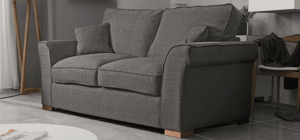 Next Stamford Grey Leather Sofa | Baci Living Room
