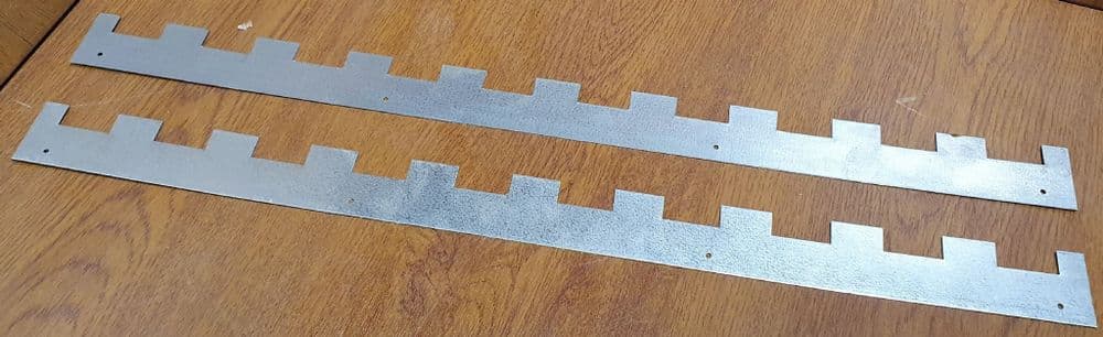 Beehive metal frame spacers / castellated spacers