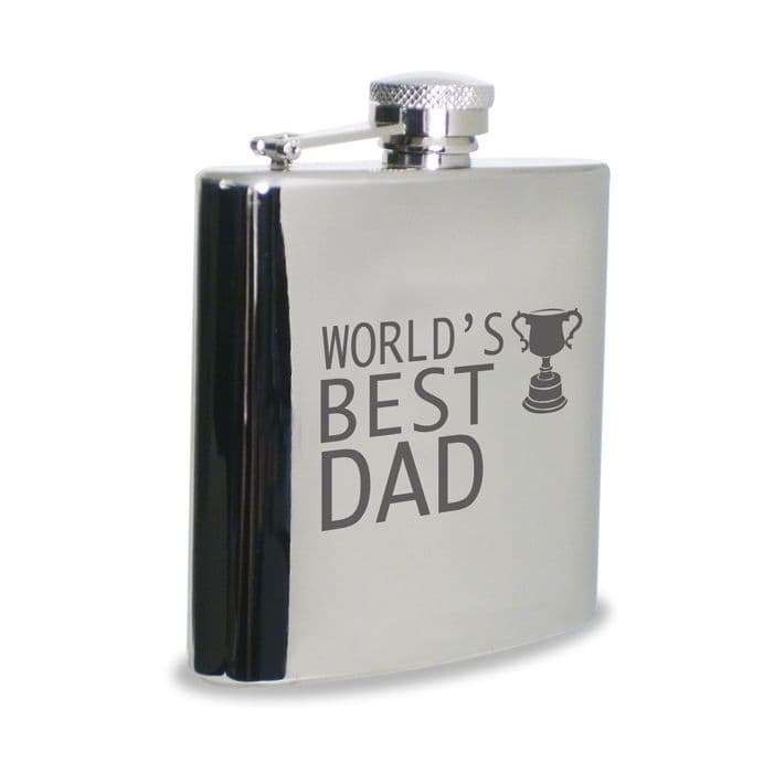 World s Best Dad Hip Flask