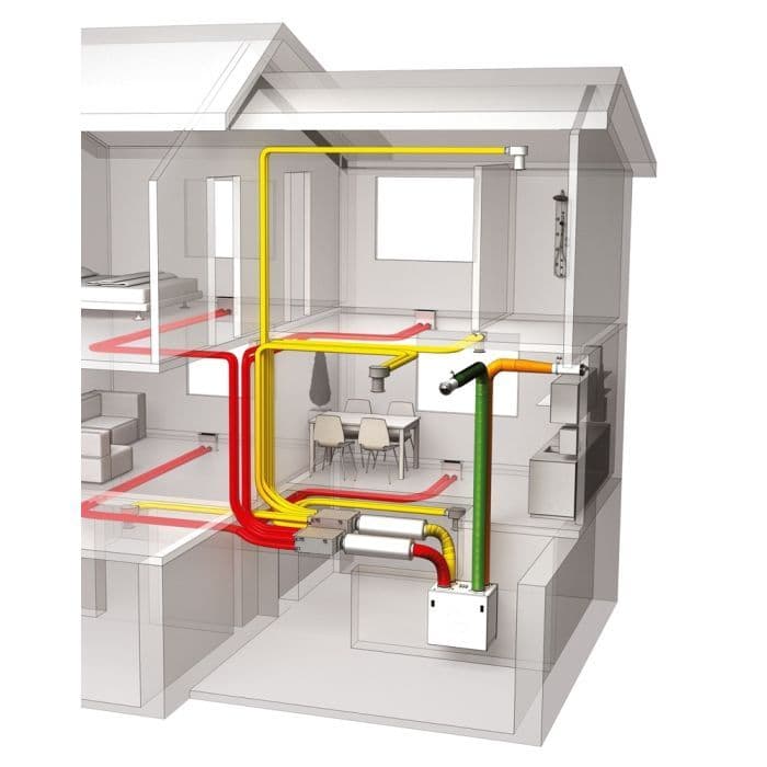 Blauberg Low Noise MVHR Heat Recovery Ventillation Kit SB-550-HK5