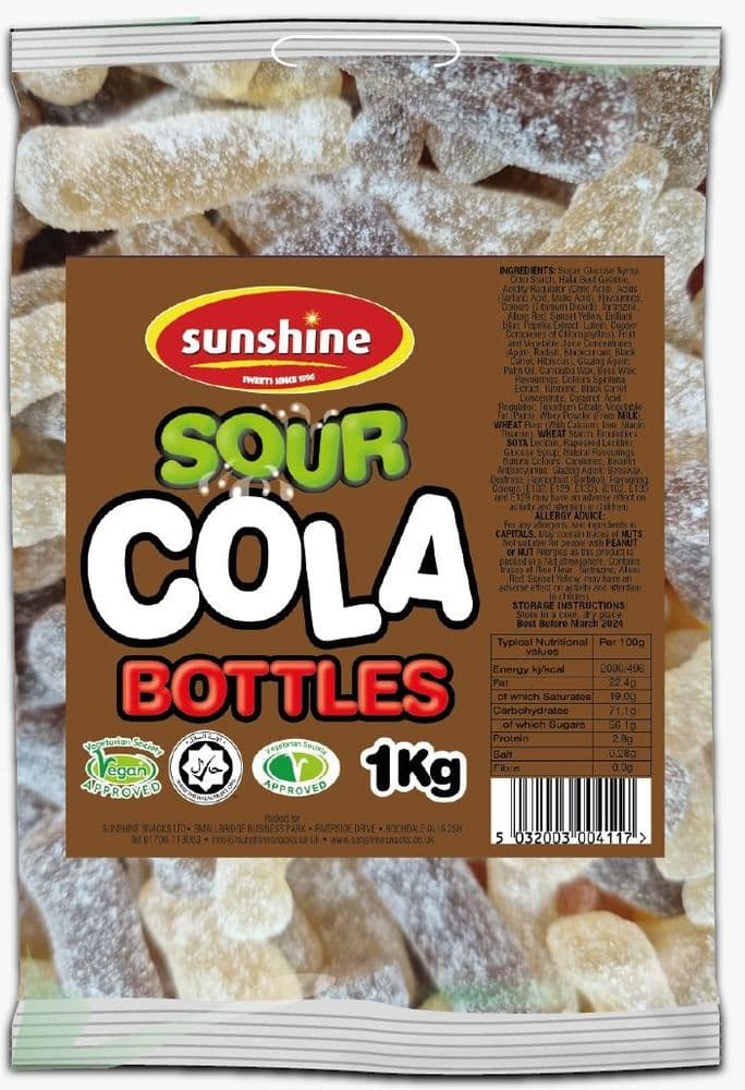 Sour Cola Bottles