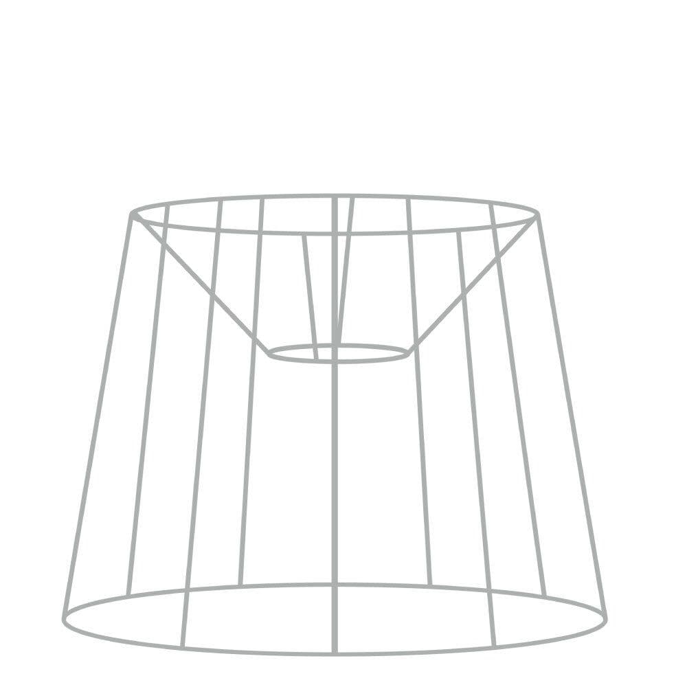 40cm French Drum Tapered Lampshade Frame with Duplex Fitting