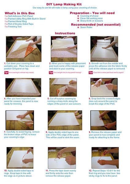 Manufacturers Pack - DIY Table Lamp Kit - 30 x Tall Cylinder