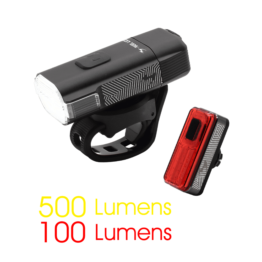 Moon Rigel Lite 500 lumen and Helix Lite 100 lumen Cycle Light Set