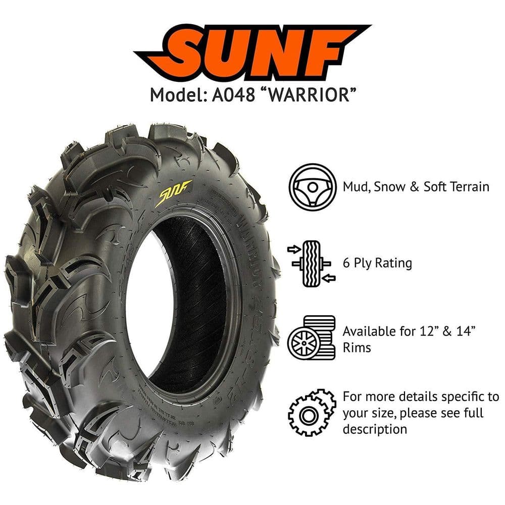 27x9x14" 27 9 14 27/9/14 SUNF A-048 TYRE 6 PLY ATV QUAD E-MARKED - OLD ...