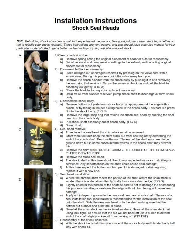 Honda XR600 R 1991 - 2000 All Balls Rear Shock Seal Head Kit