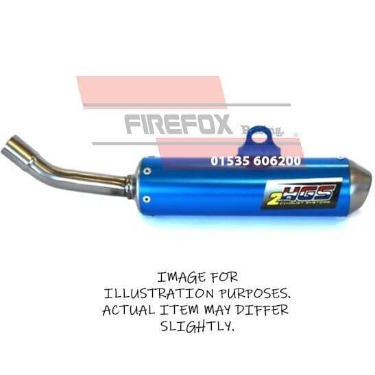 KTM85 SX 85 SX85 2018 - 2024 HGS Exhaust Silencer; Blue & Steel Cap
