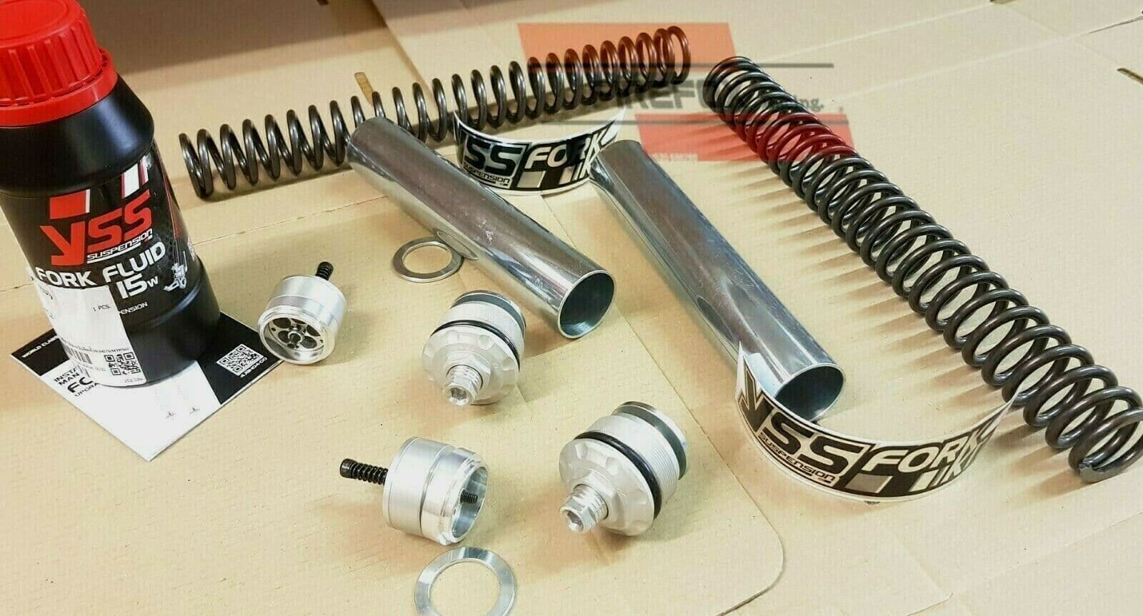 Royal Enfield INTERCEPTOR 650 2018 YSS Fork Upgrade Kit Inc Springs ...