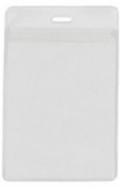 DOUBLE SIDED FLEXIBLE VINYL WALLET 76mm wide x 115mm
