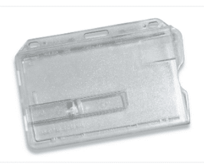 ENCLOSED ID CARD HOLDER WITH ONE EXTRACTOR SLIDE